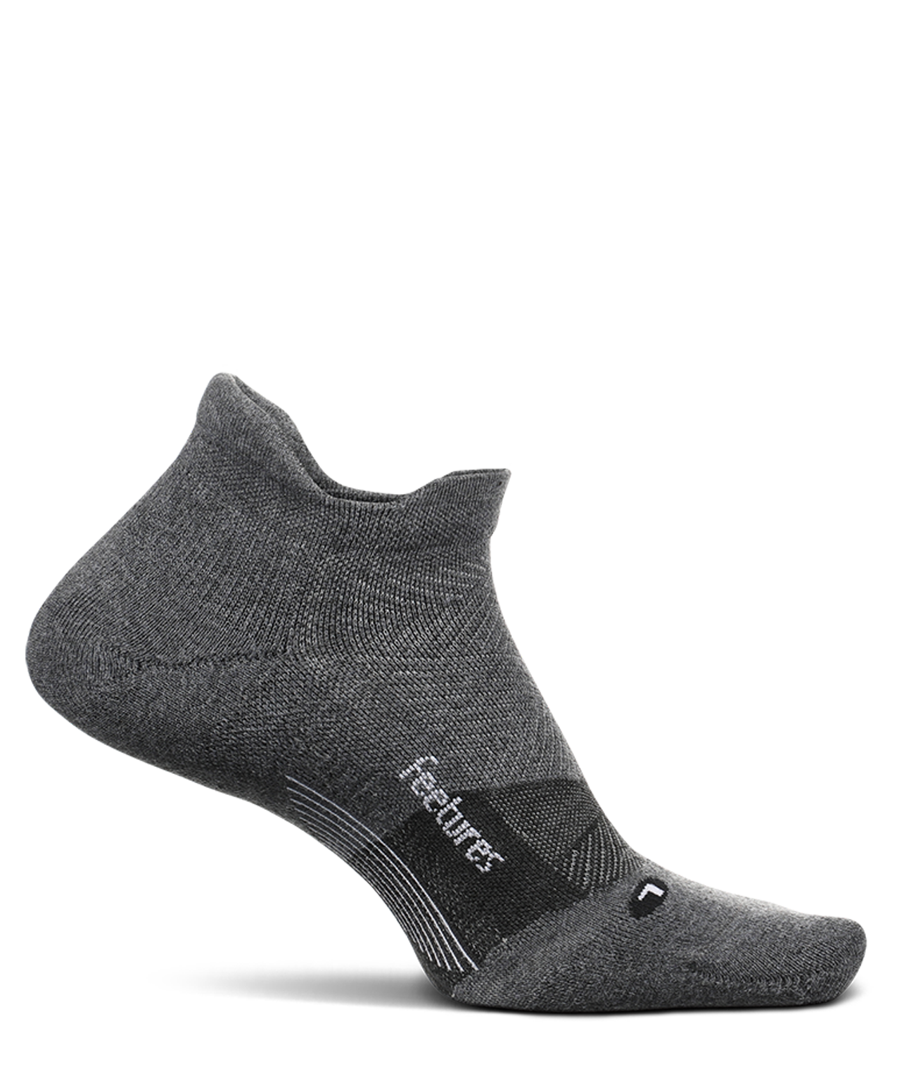 Feetures Merino 10 Max Cushion No Show Tab Gray – Brown's Shoe Fit Co ...