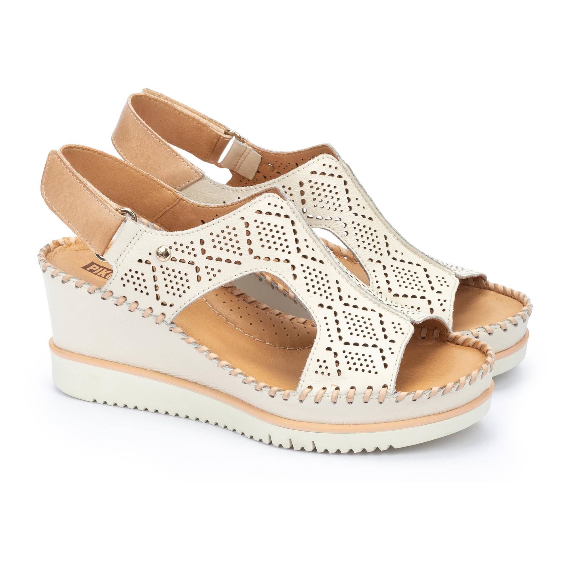Pikolinos Aguadulce Wedge Sandals Nata Women's – Brown's Shoe Fit Co ...