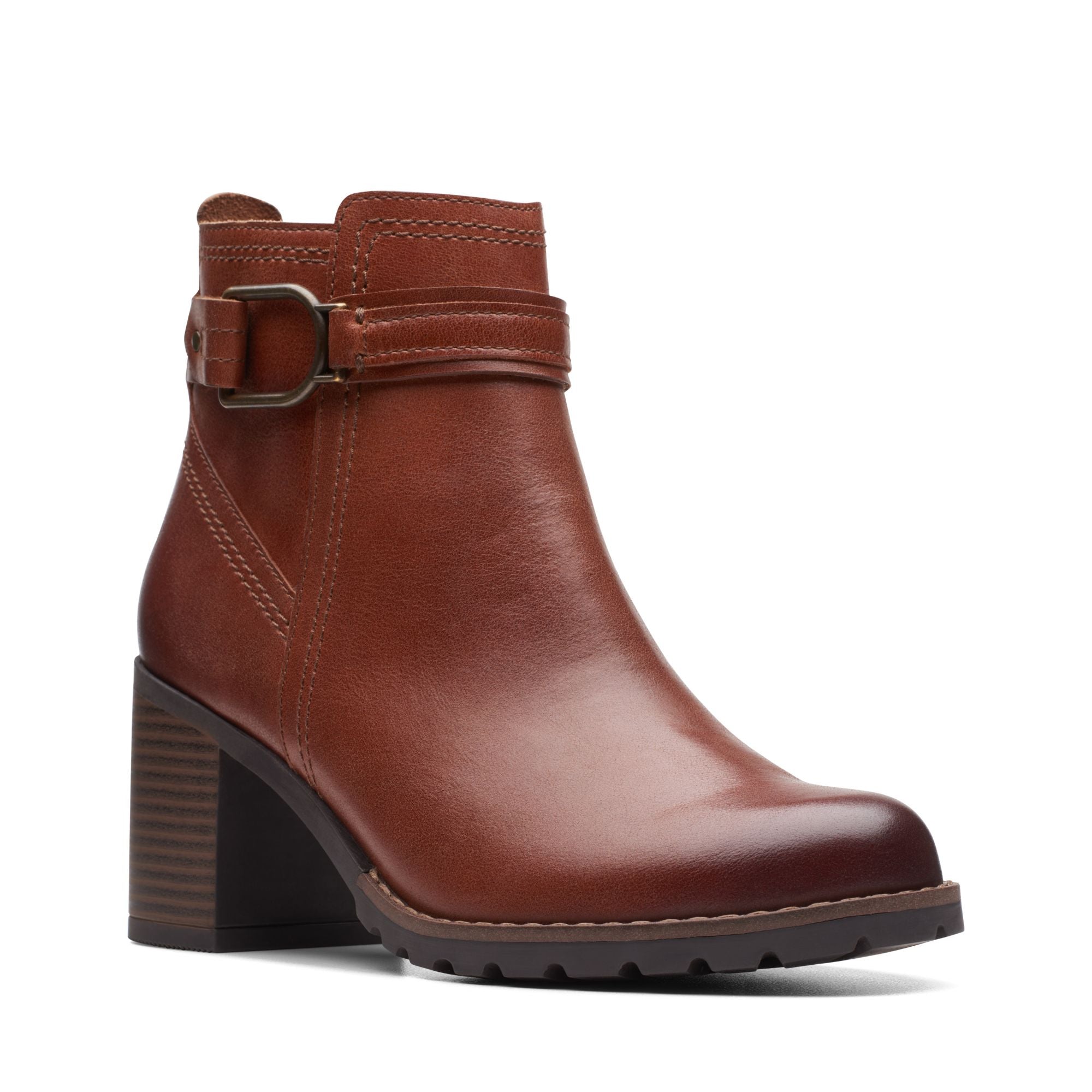 Clarks Leda Strap Mahogany Leather Women’s – Brown's Shoe Fit Co. Longview
