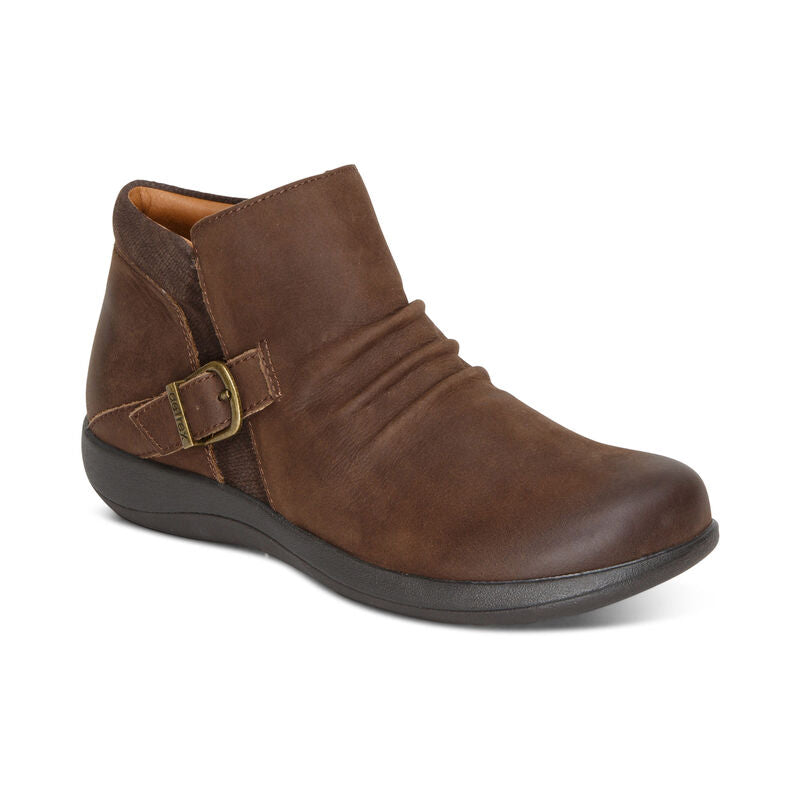 Aetrex Luna Ankle Boot Dark Earth Women's – Brown's Shoe Fit Co. Longview