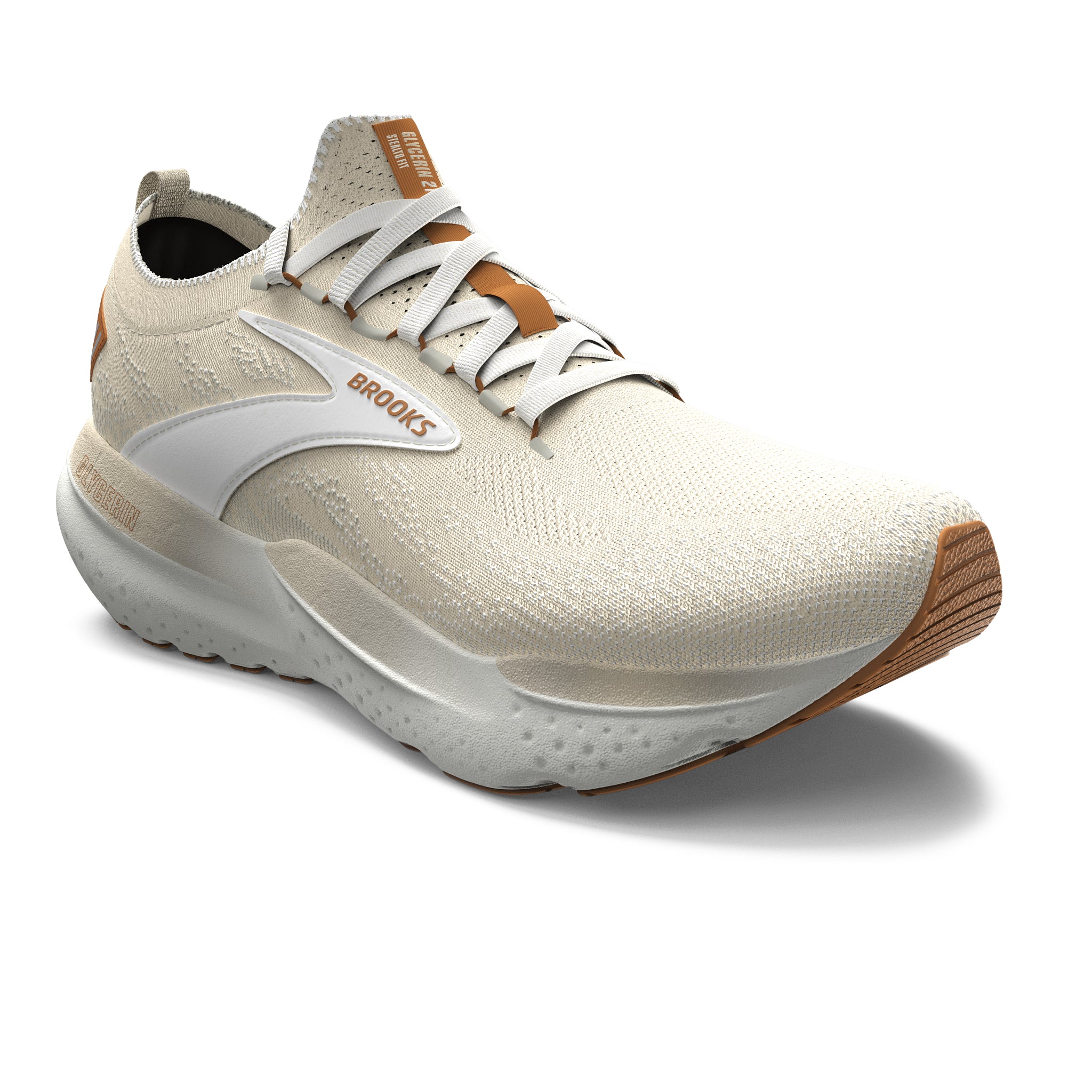 Brooks Glycerin StealthFit 21 Marshmallow/Cream/Biscuit Women’s – Brown ...