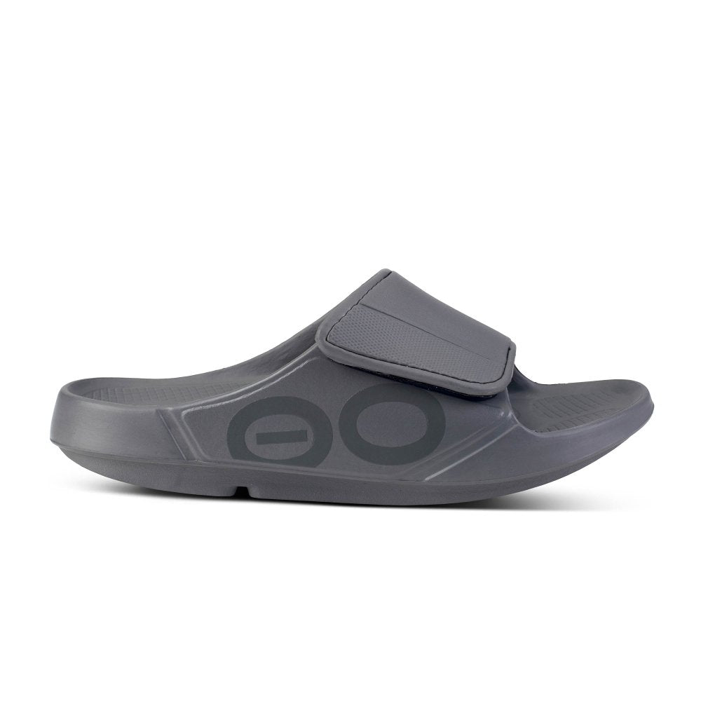 OOFOS OOahh Sport Flex Slide Slate Men’s – Brown's Shoe Fit Co. Longview
